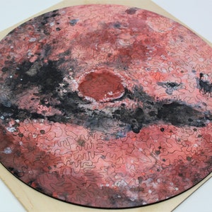 Mars Wooden Puzzle 266 Pieces Round Wood Jigsaw With Crazy - Etsy