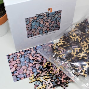 Pebble Beach Wooden Jigsaw Puzzle 326 Pieces Original Geometric Laser ...