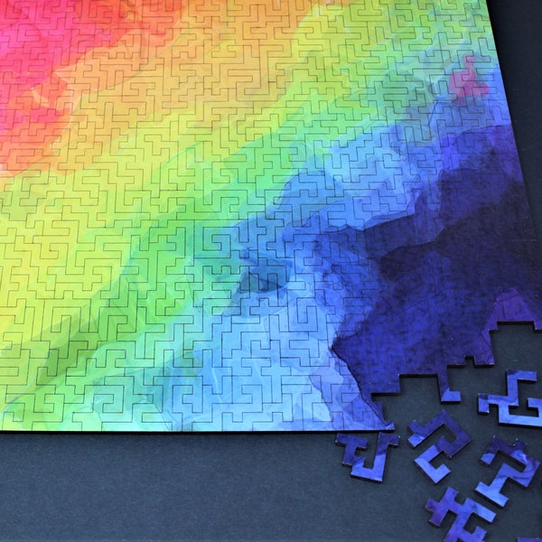 Geometric Puzzle - Etsy