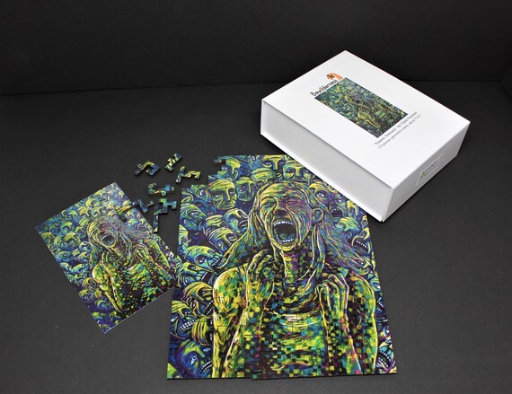 Unseen Unheard Scream Puzzle 173 Piece Unique Wood Jigsaw | Etsy