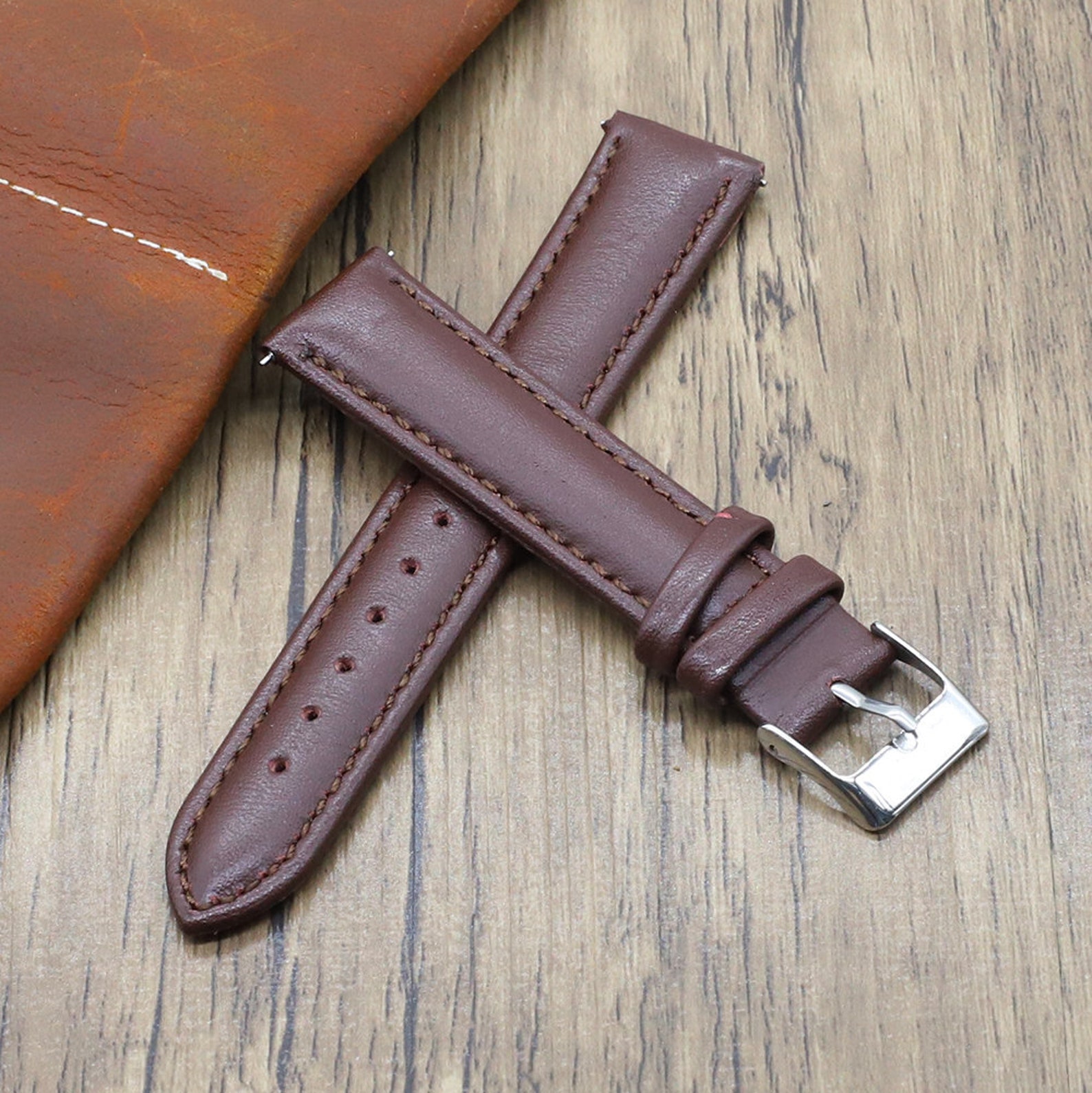 New Real Leather Soft Watch Strap Band for Mens Womens 18mm | Etsy UK