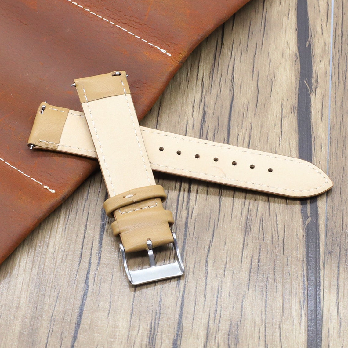 New Real Leather Soft Watch Strap Band for Mens Womens 18mm | Etsy UK