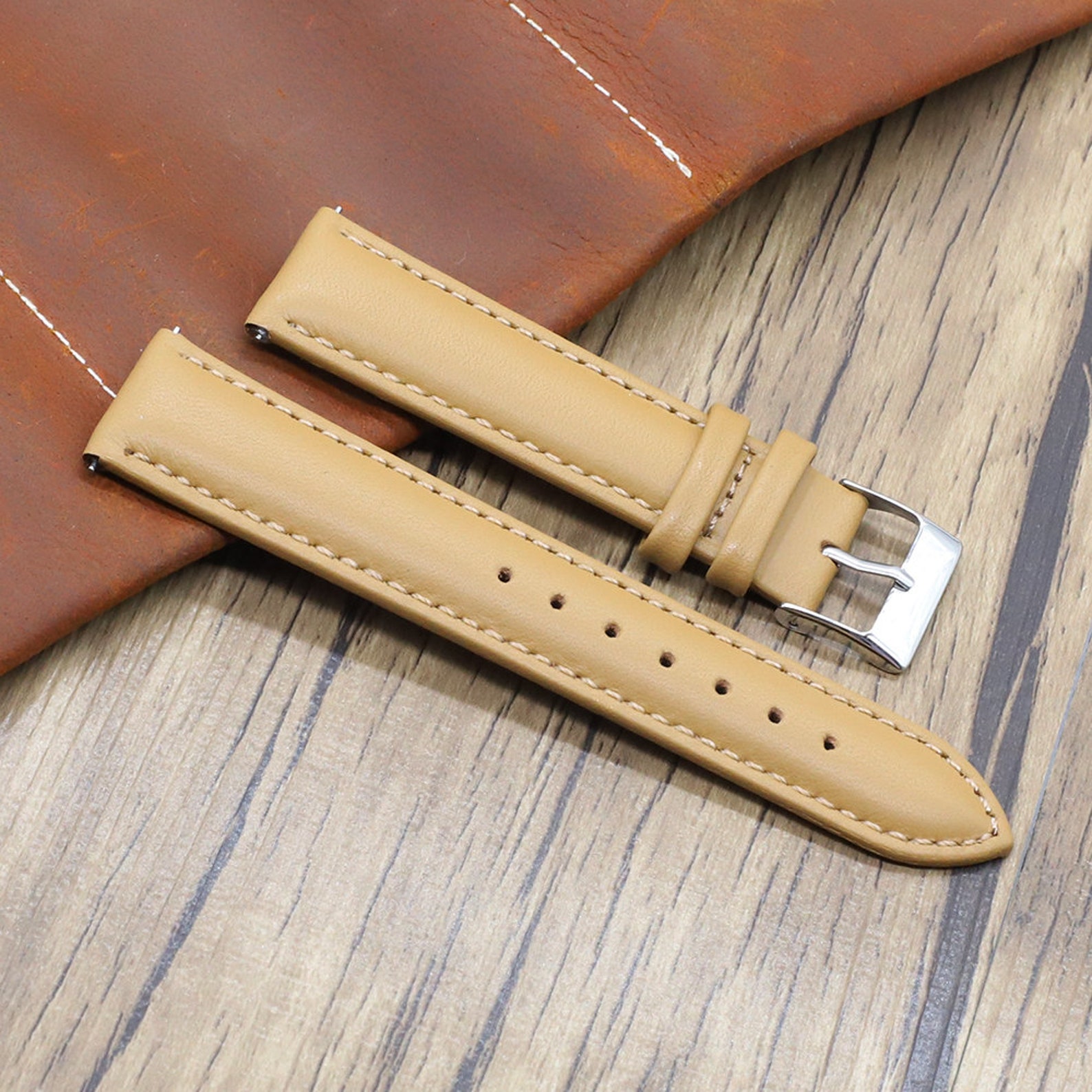 New Real Leather Soft Watch Strap Band for Mens Womens 18mm | Etsy UK