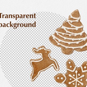 Watercolor Clipart Christmas Gingerbread Cookies Seamless Pattern ...