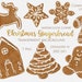 Watercolor Clipart Christmas Gingerbread Cookies Seamless Pattern ...
