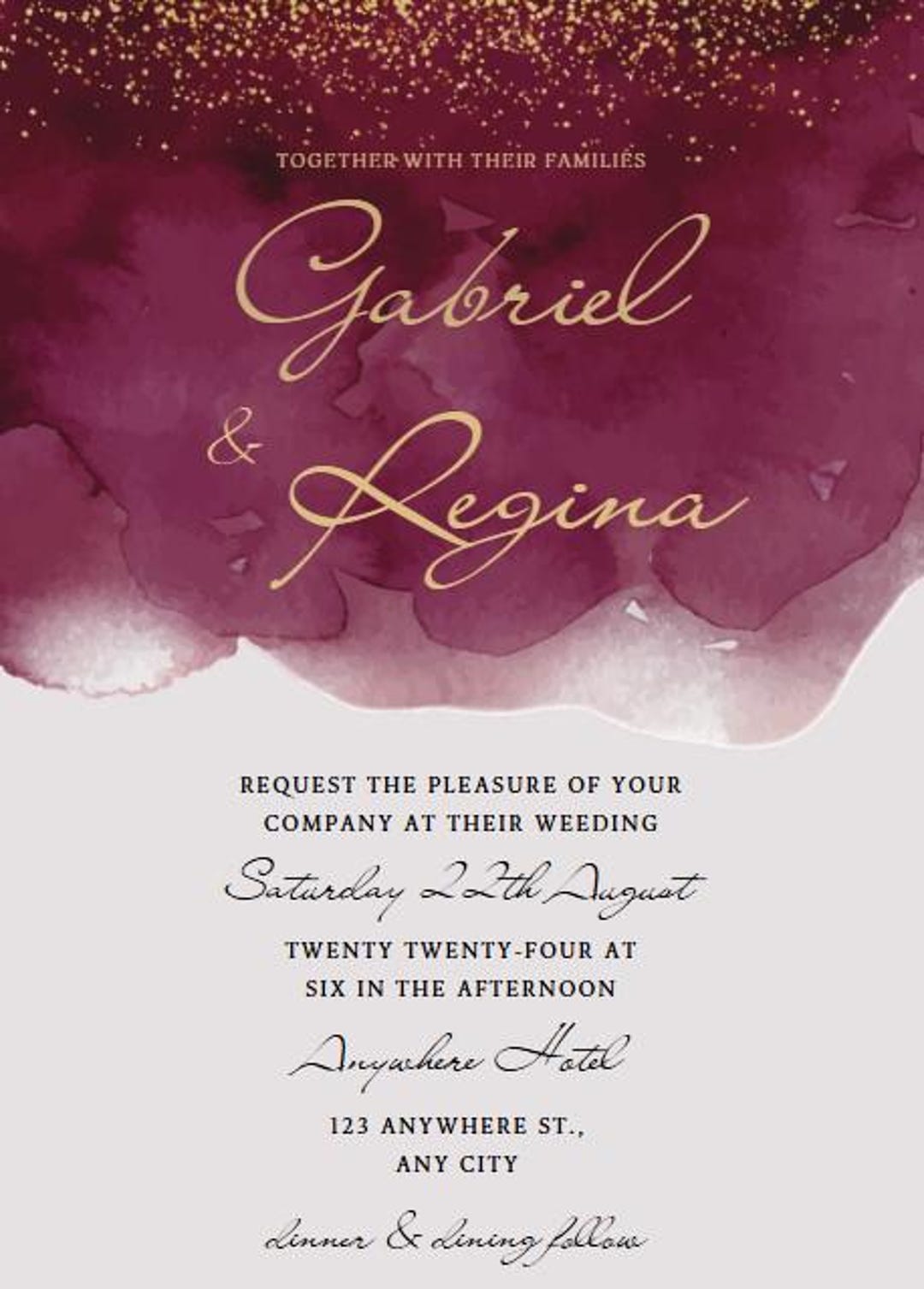 Wedding Invitation Physical Product - Etsy