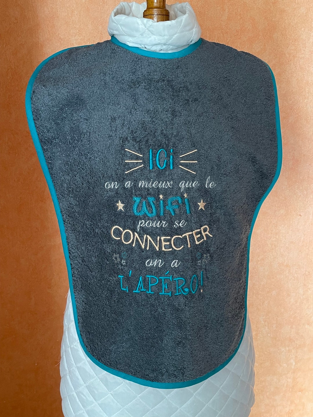 Personalized Adult Bib //napkin//adult Bib//adult Protection ...