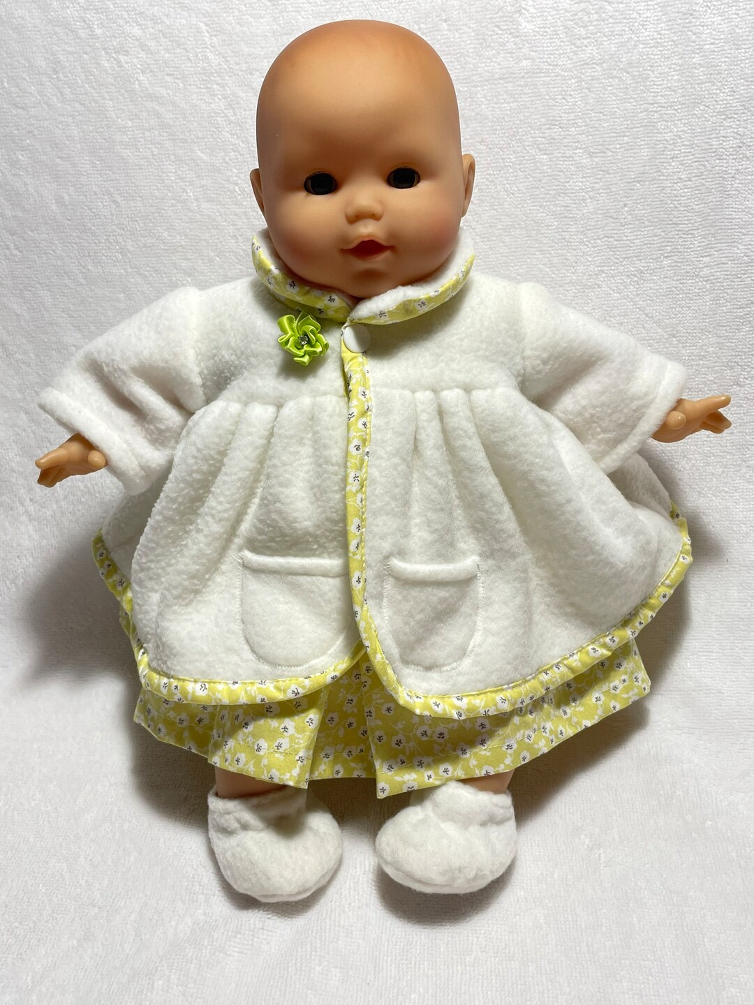 Clothing Doll of 38 Cm //set Sold With Dress, Coat, Slippers - Etsy