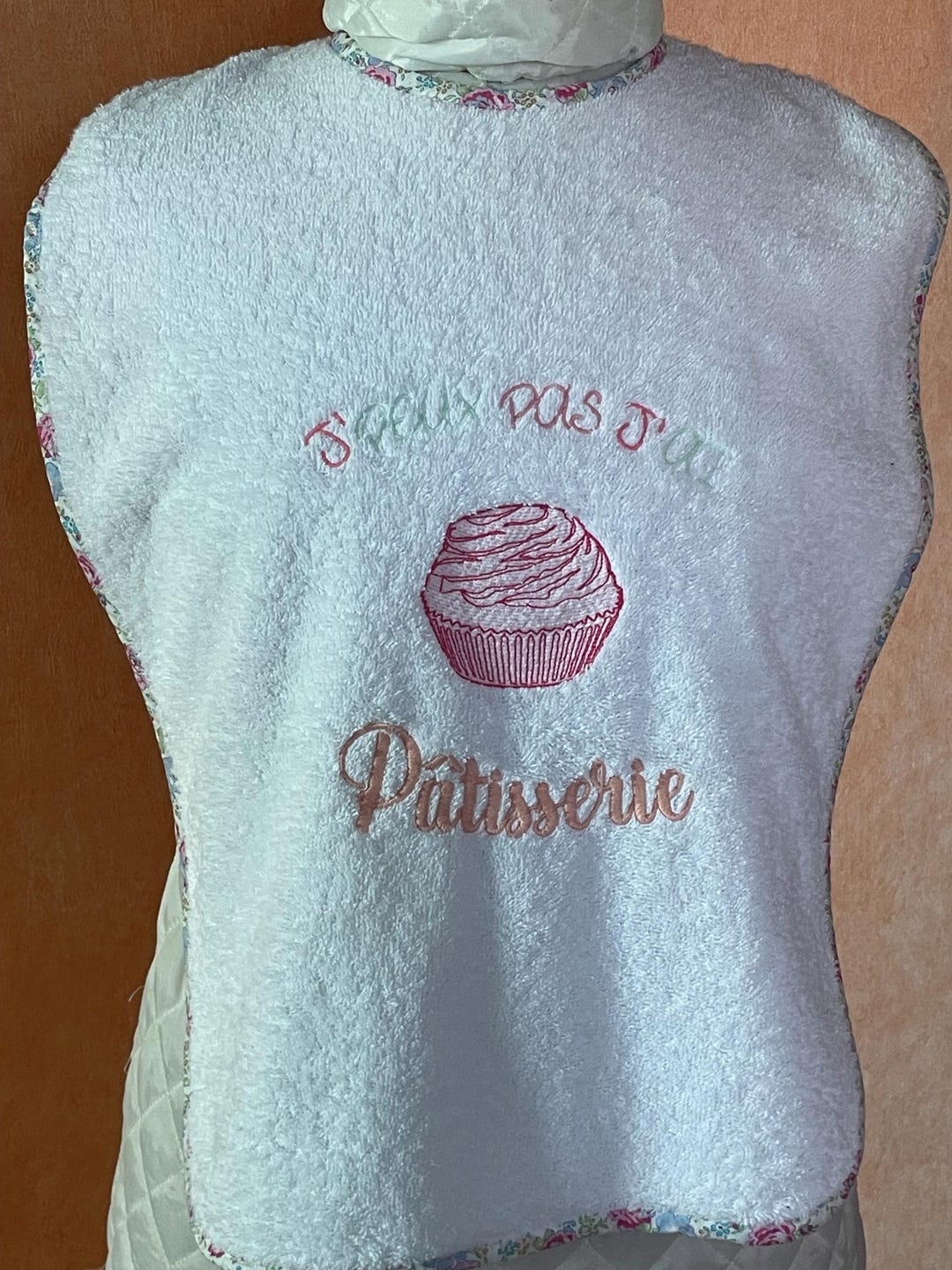 White Terry Cloth Adult Bib // Terry Cloth Table Napkin // Adult Bib ...