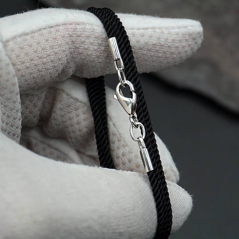 Black Cord Necklace - Etsy