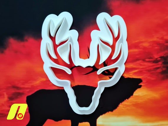 Stags Head Fondant Cutter Stag Red Fallow Deer Elk Buck - Etsy