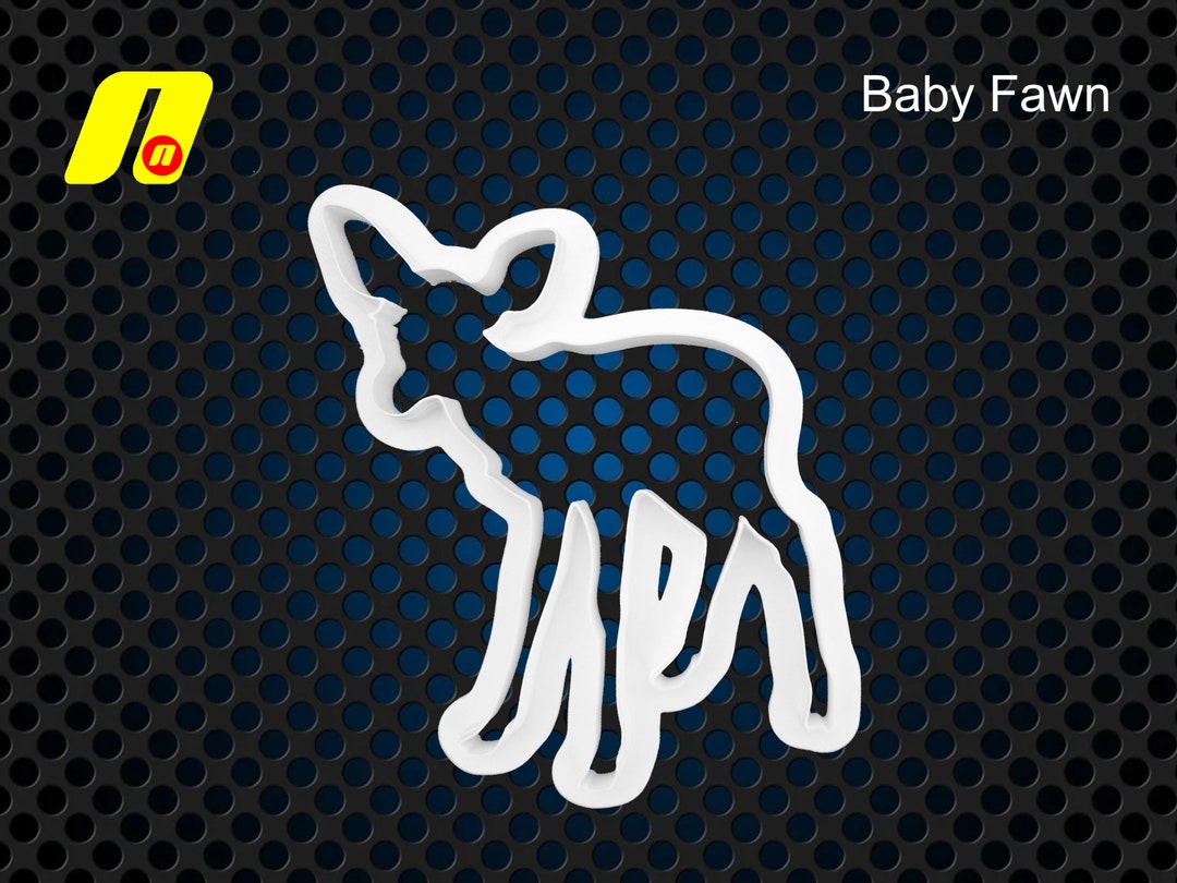 Baby Fawn Icing Fondant Cutter: for Cake Decoration & Polymer Clay ...