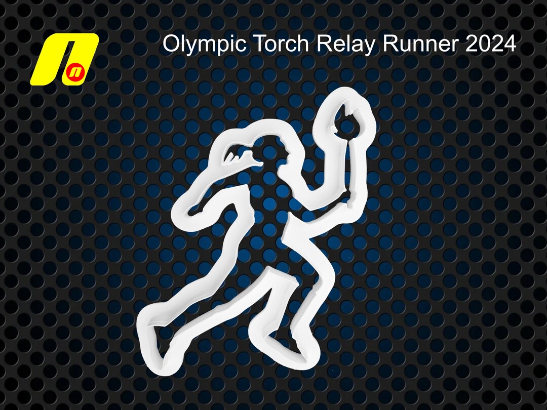 Torch Relay Runner, Originates From Ancient Greece, for Use With Icing ...