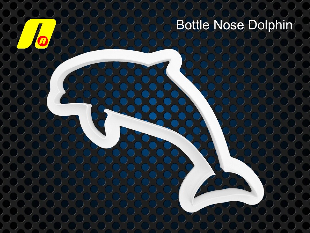 3D Printed Bottle Nose Dolphin Icing Fondant Cutter: for Cake ...