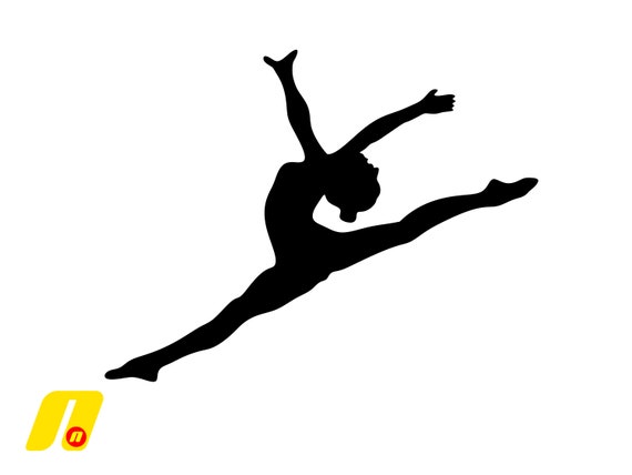 Splits Gymnastics Clipart