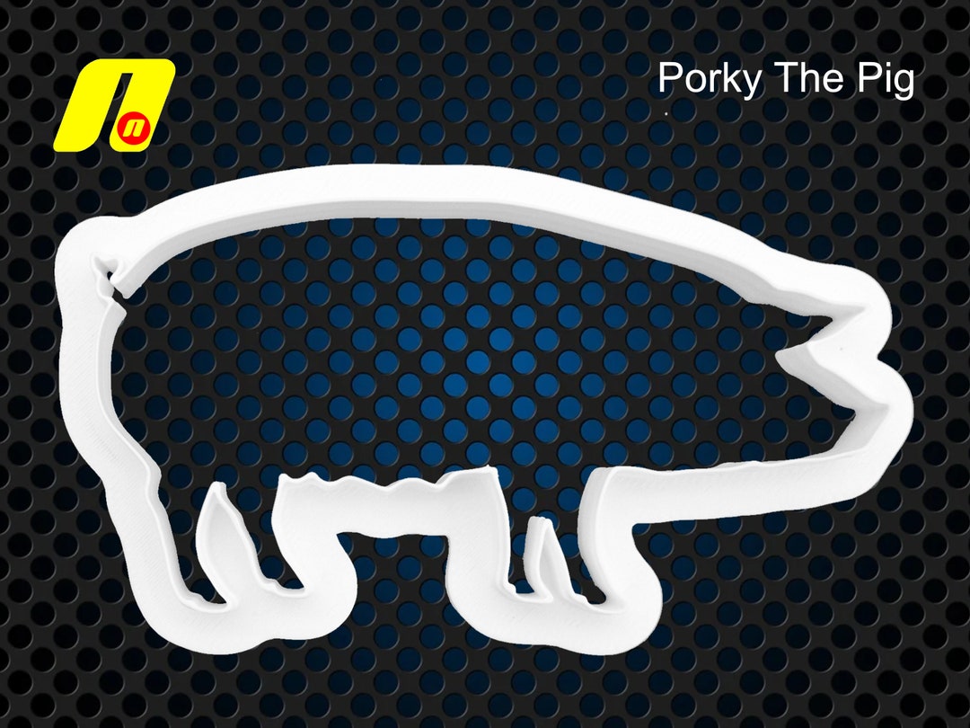 Porky Pig Icing Fondant Cutter: for Cake Decoration & Polymer Clay ...