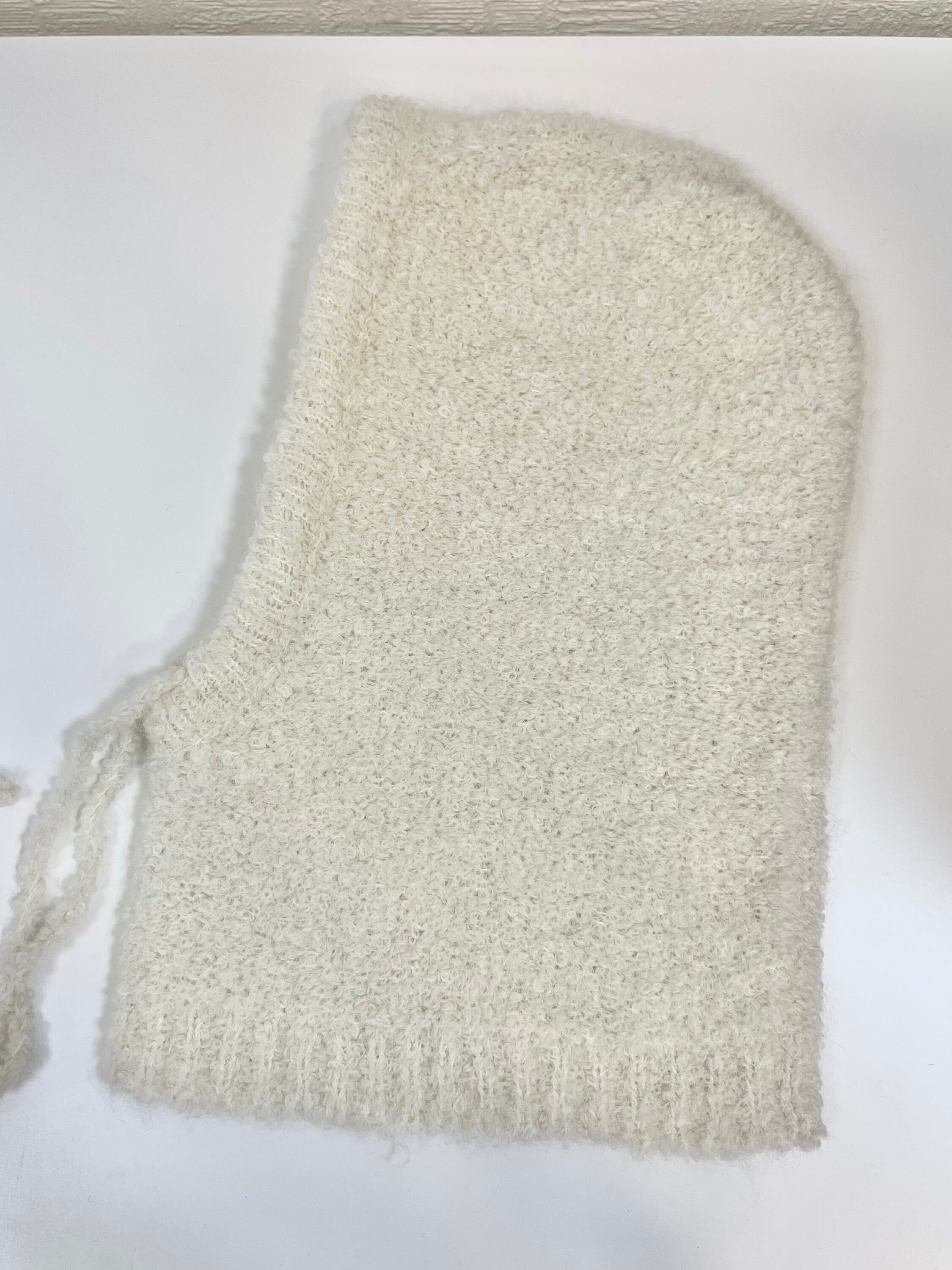 Alpaca Bouclé Wool Knitted Hood Warm Women Wool Hood Helmet - Etsy