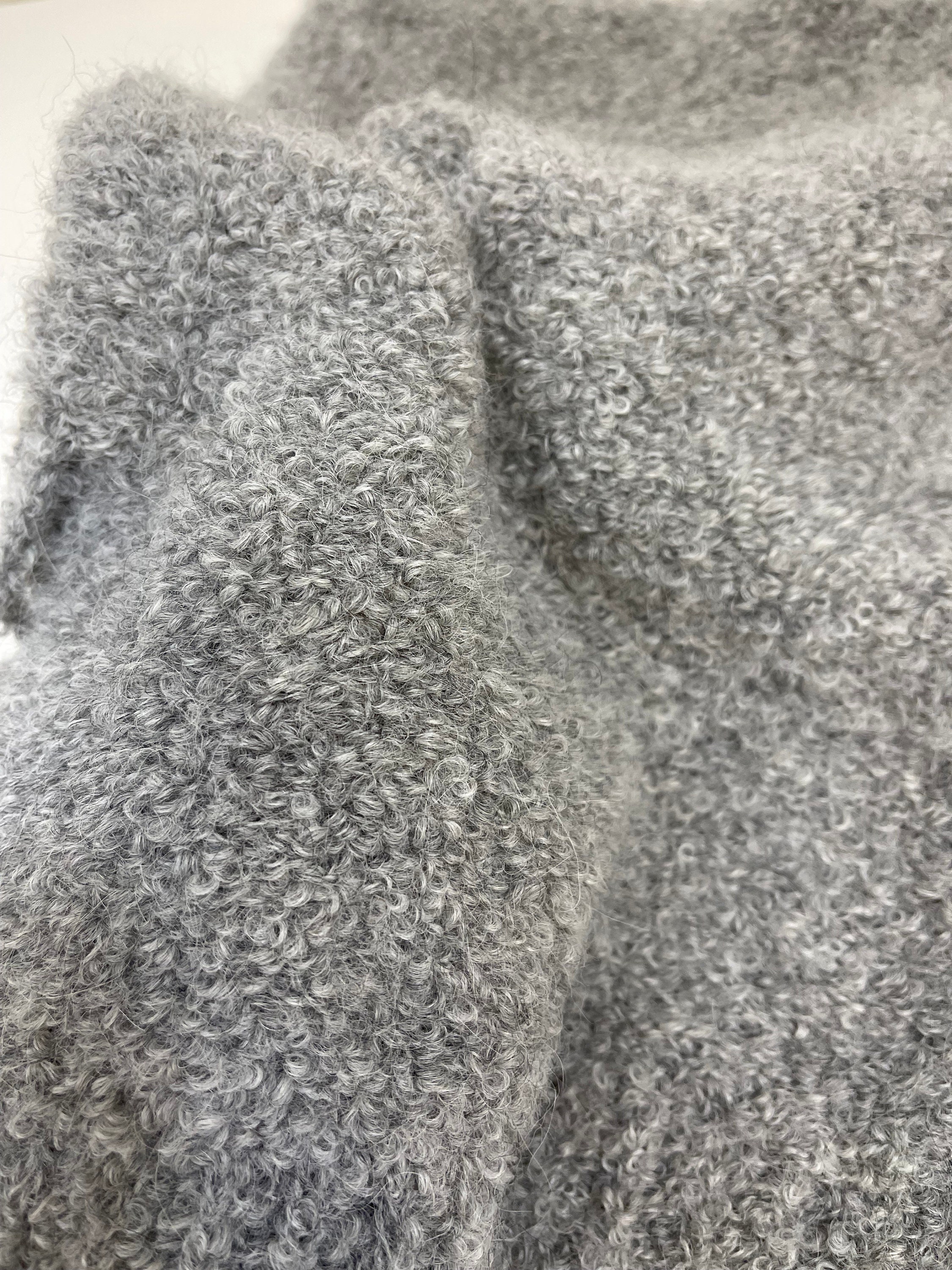 Alpaca Bouclé Wool Knitted Hood Warm Women Wool Hood Helmet - Etsy