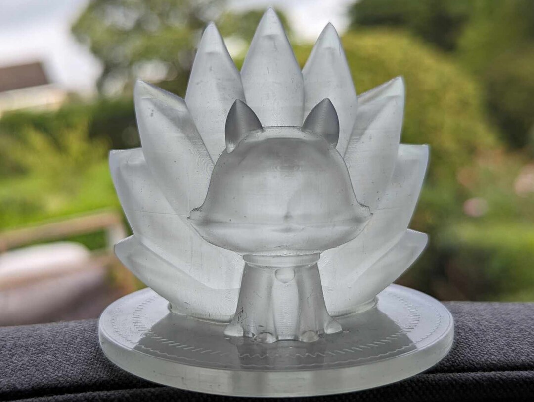 Crystal 9 Tail Fox Kitsune Kyuubi Statue - Etsy UK