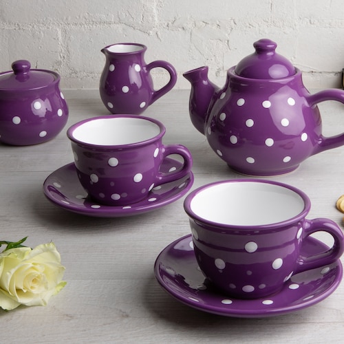 Purple Ceramic Teapot Handmade Pottery Tea Pot for 1-2 CUP - Etsy