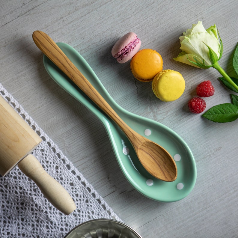 Ceramic Spoon Rest Spoon Holder Kitchen Cooking Utensil - Etsy