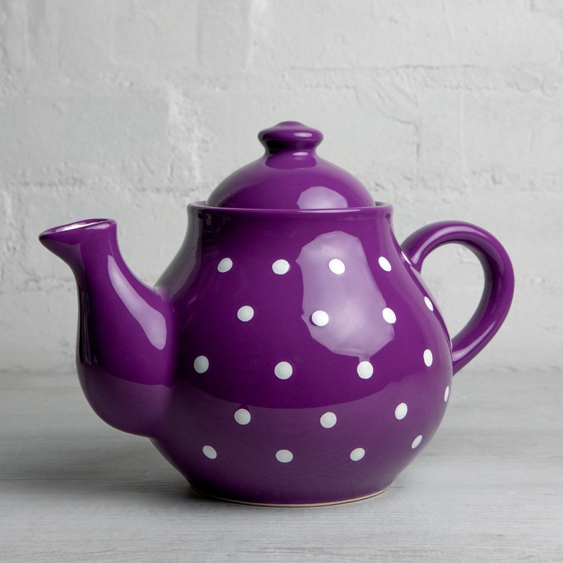 Purple Ceramic Teapot Handmade Pottery Tea Pot Extra Large - Etsy
