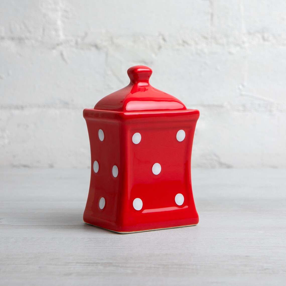 Red Spice Jar Kitchen Canister Storage Jar Unique - Etsy