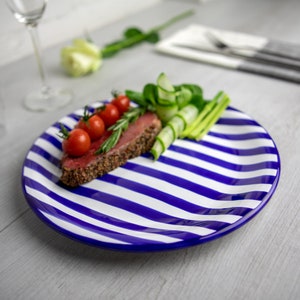 Ceramic Dinner Plate | Decorative Plate | Hand Thrown Stoneware, 10 ...
