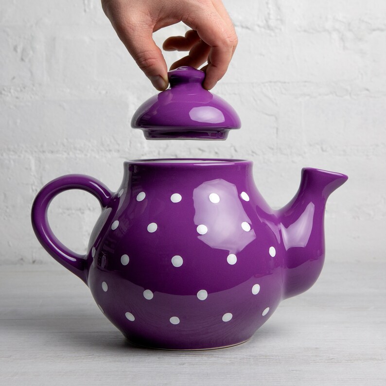 Purple Ceramic Teapot Handmade Pottery Tea Pot Extra Large - Etsy