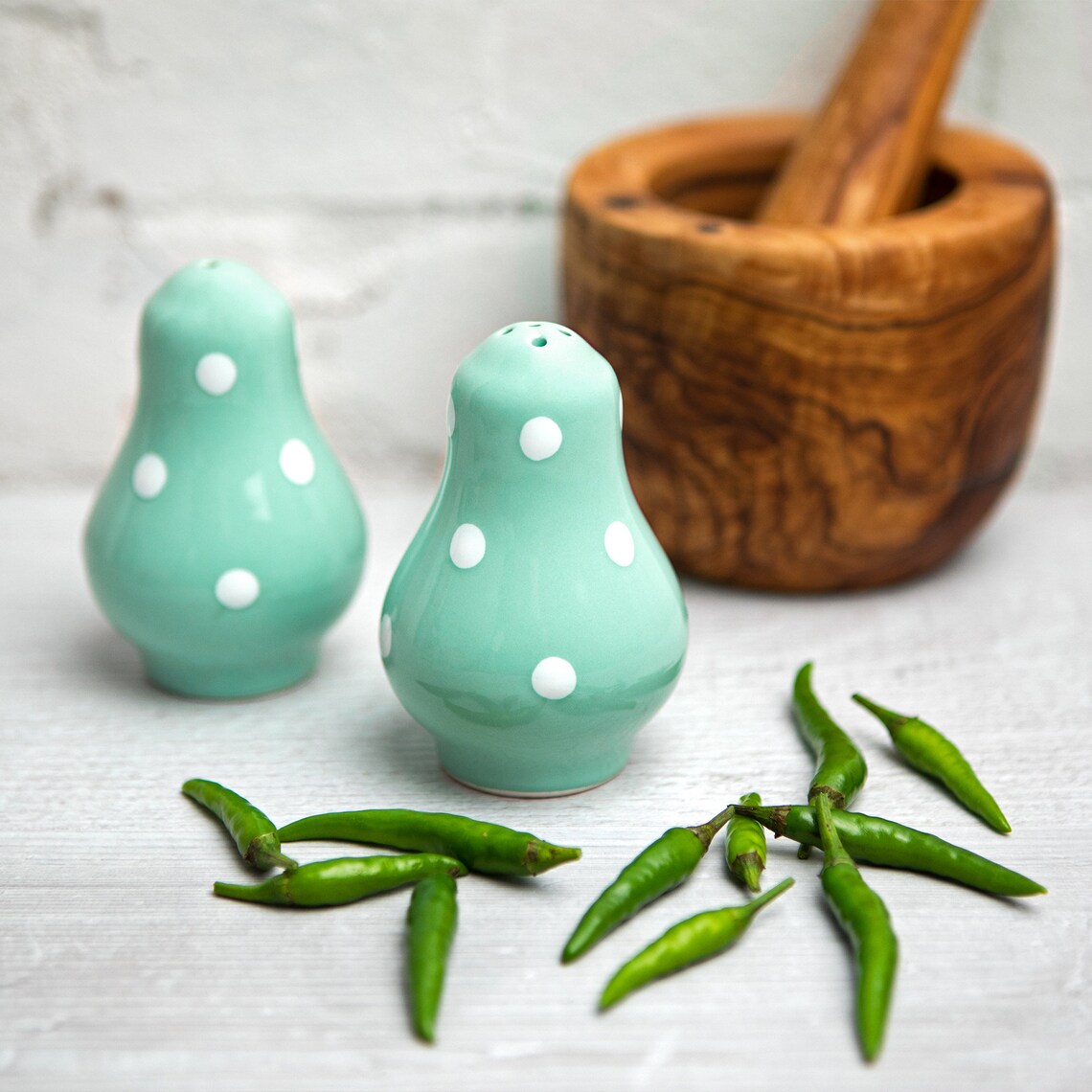 Salt and Pepper Shakers Ceramic Cruet Set Handmade Pottery - Etsy