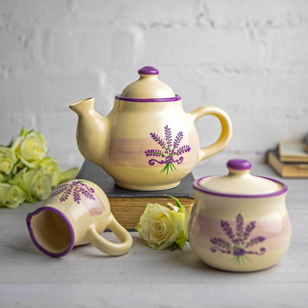 Ceramic Tea Set, Handmade Teapot Set, SMALL Teapot, Milk Jug, Sugar ...