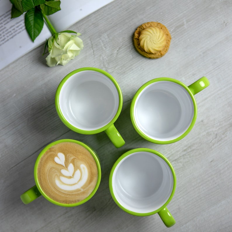 Stoneware Coffee Mug Large Coffee Mug Cute Mug Lime - Etsy