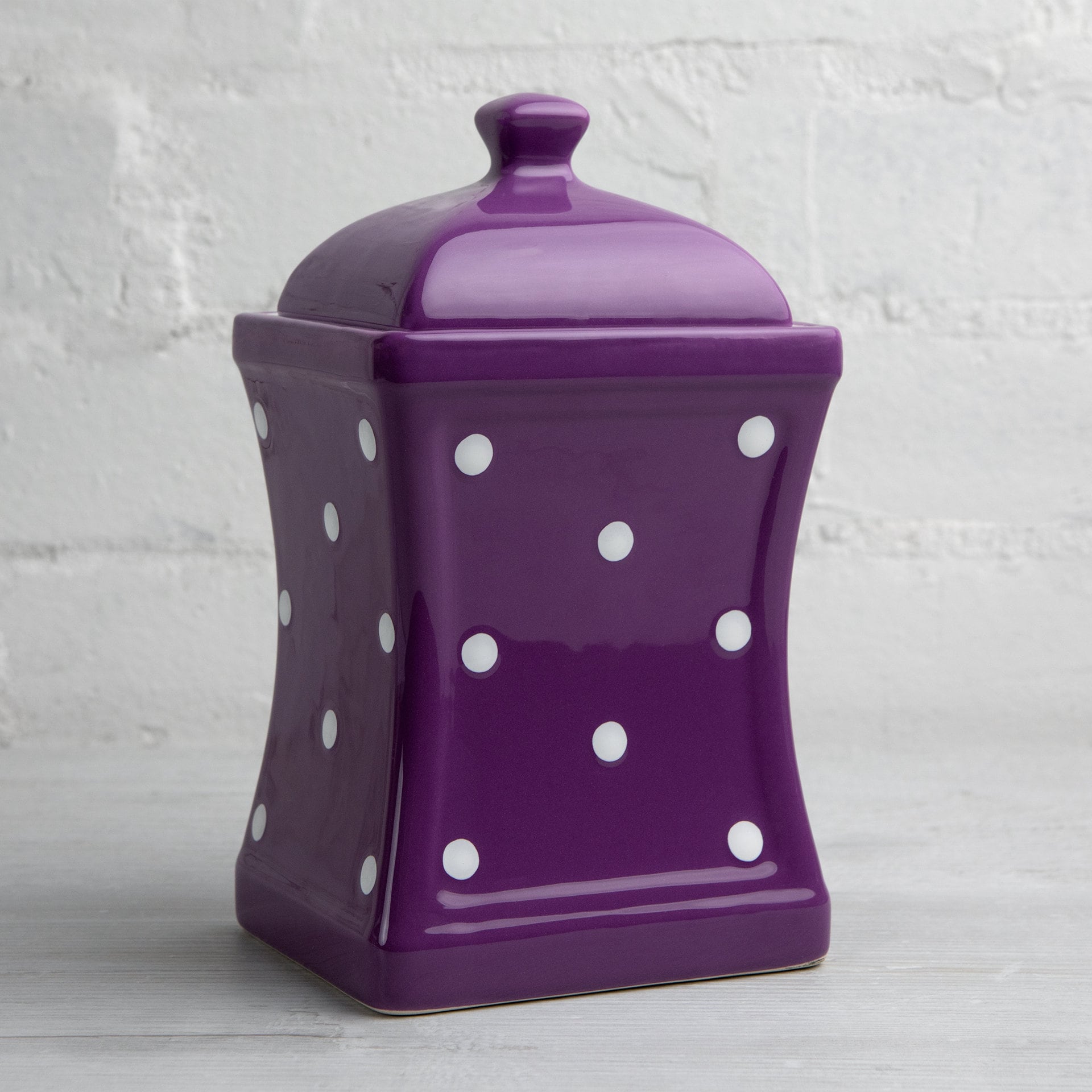 Purple Cookie Jar Kitchen Canister Decorative Ceramic | Etsy