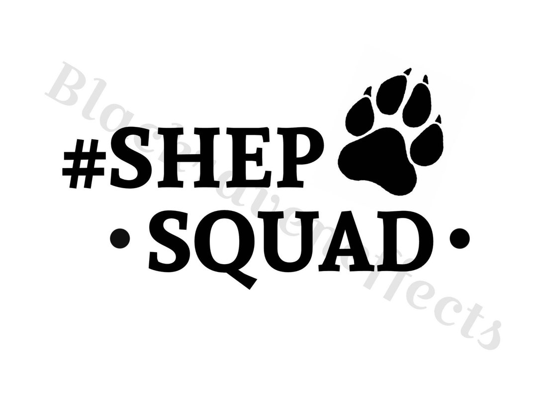 Shep Squad German Shepherd Vinyl Decal Sticker - Etsy