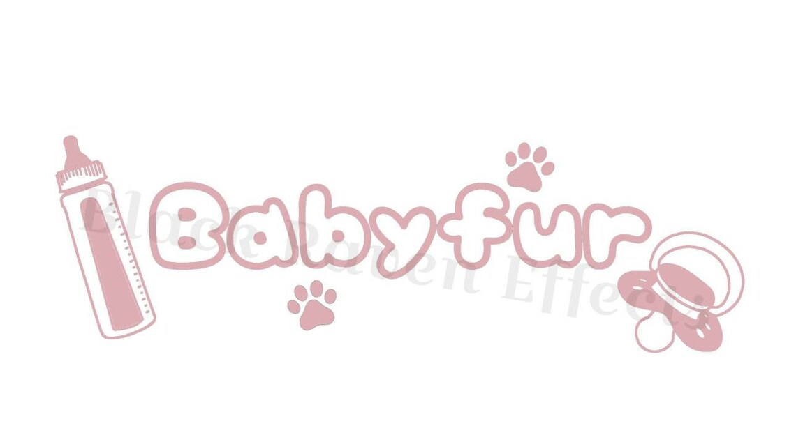 Vinyl Baby Fur Decal Sticker - Etsy