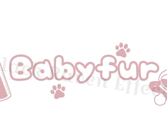 Vinyl Baby Fur Decal Sticker - Etsy