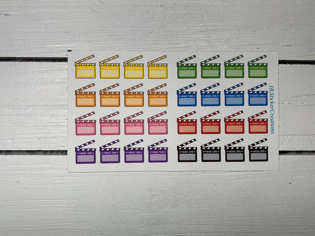 Movie Time Stickers, Movie Stickers, Movie, Movies, Movie Time, Movie ...