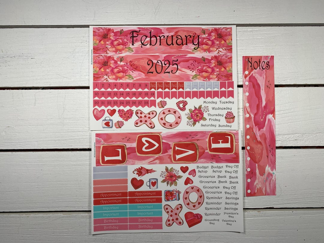 Budget by Paycheck Small Workbook February Monthly Kit, Winter ...