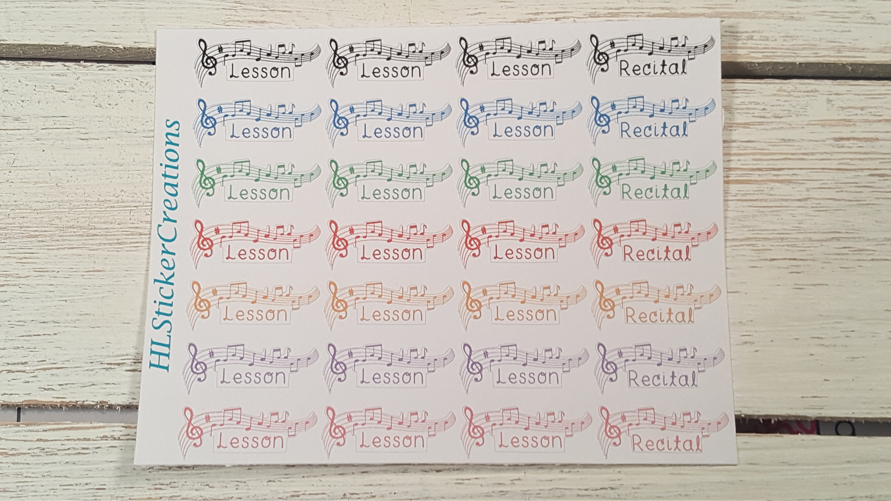 Music Stickers Music Notes Stickers Lesson Stickers - Etsy