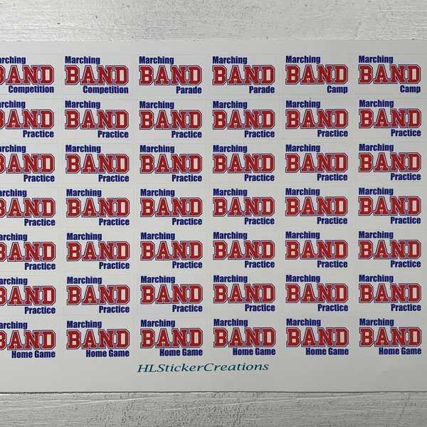 High School Band Stickers - Etsy