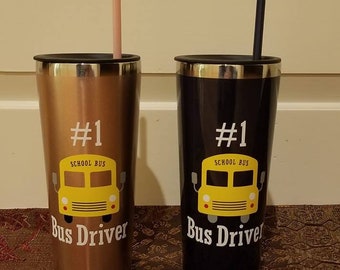 Bus driver tumbler | Etsy