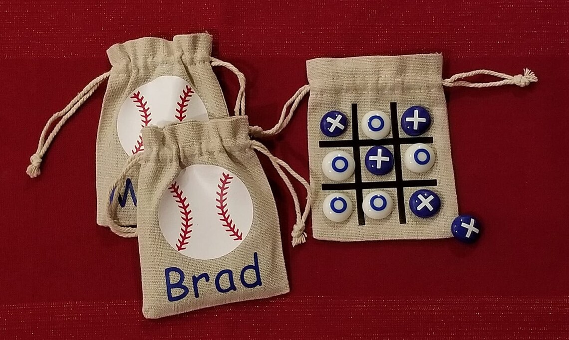 Personalized Soccer and Baseball Tic Tac Toe Games - Etsy