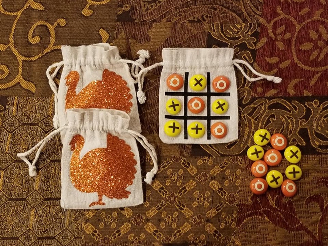 Thanksgiving Tic Tac Toe Travel Party Game - Etsy