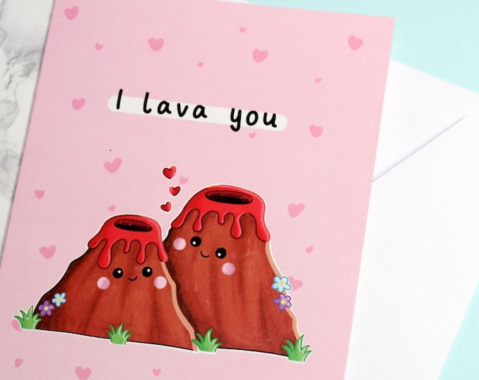 I Lava You Card/ Anniversary Greetings Card/ Valentines Day Card - Etsy