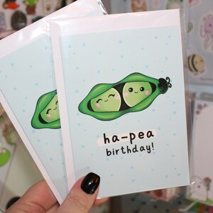 Ha-pea Birthday Card / Pea Pod Greetings Card/ Cute Birthday Card - Etsy