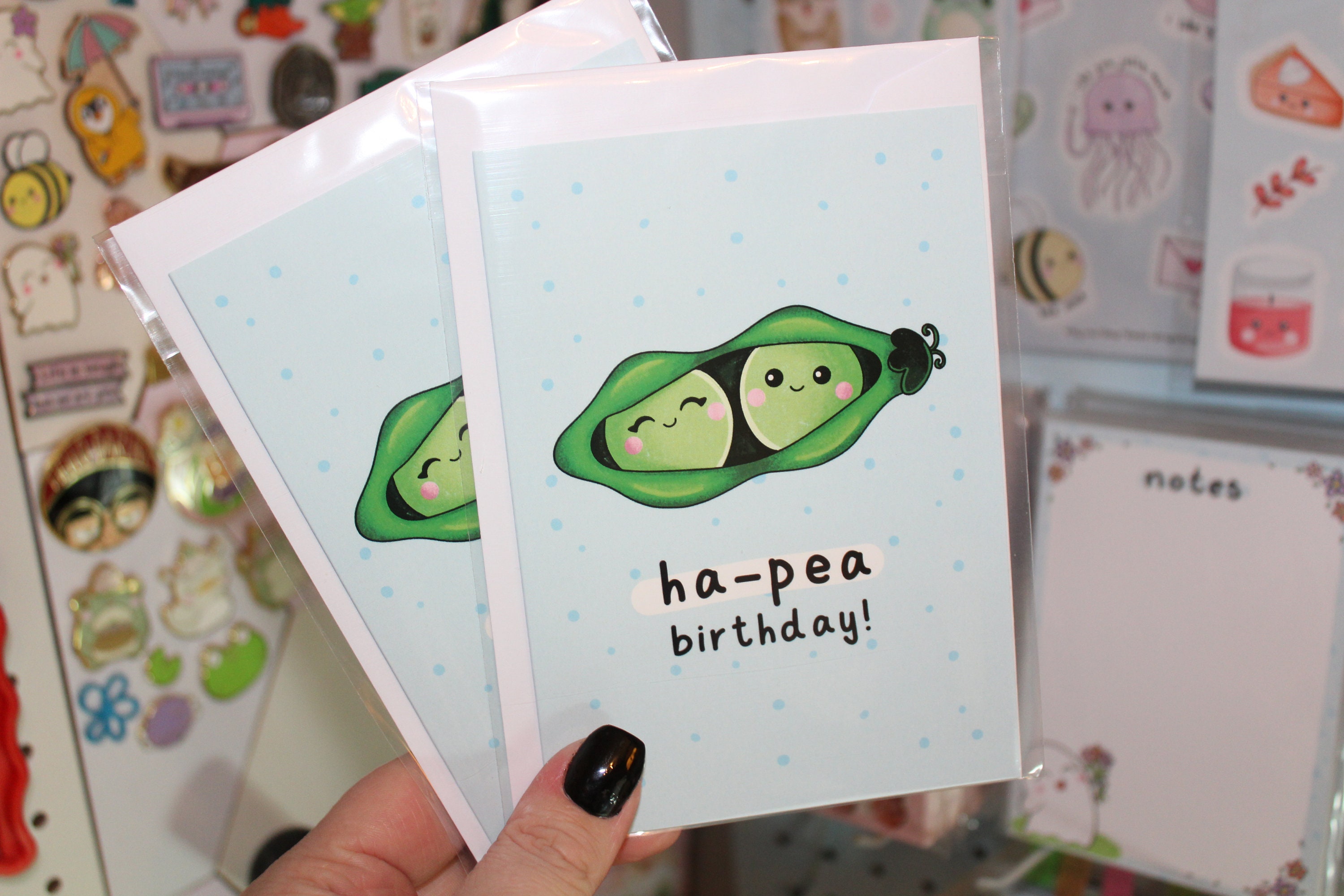 Ha-pea Birthday Card / Pea Pod Greetings Card/ Cute Birthday - Etsy