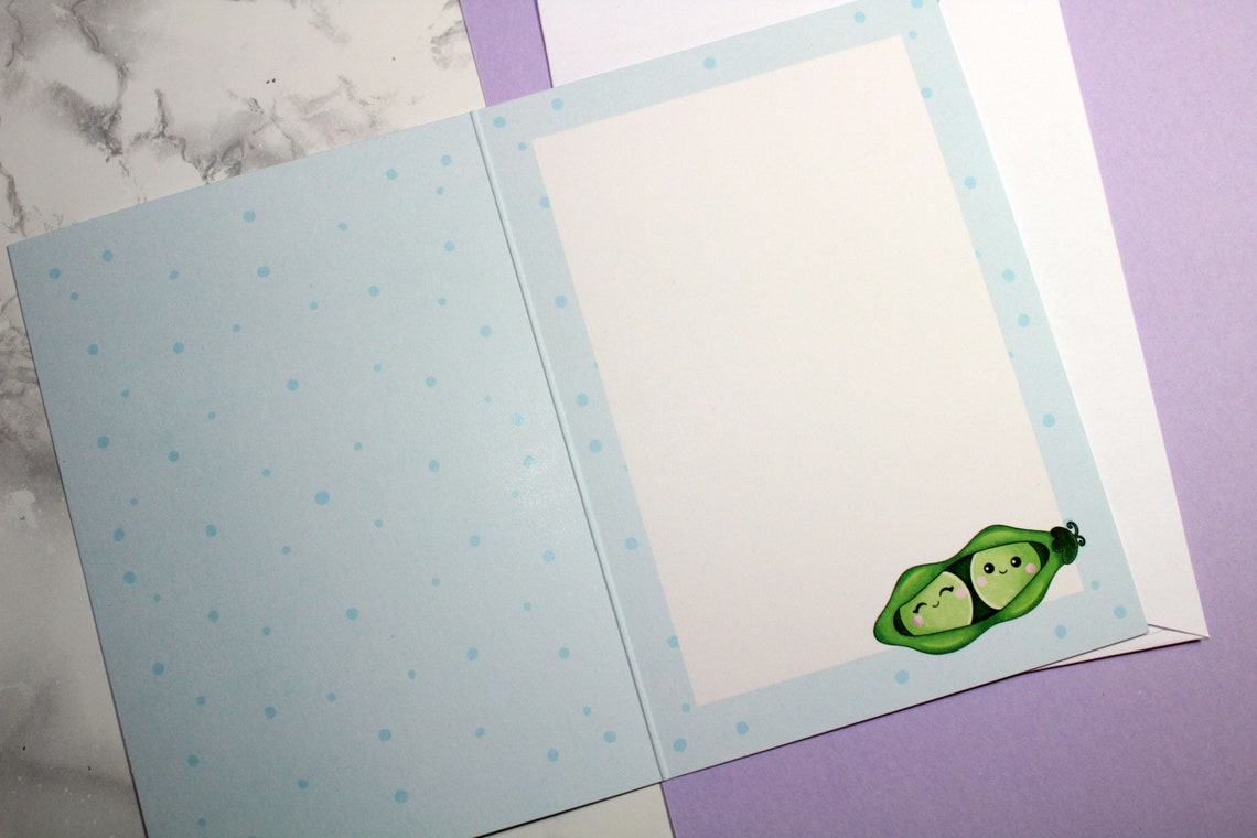 Ha-pea Birthday Card / Pea Pod Greetings Card/ Cute Birthday - Etsy