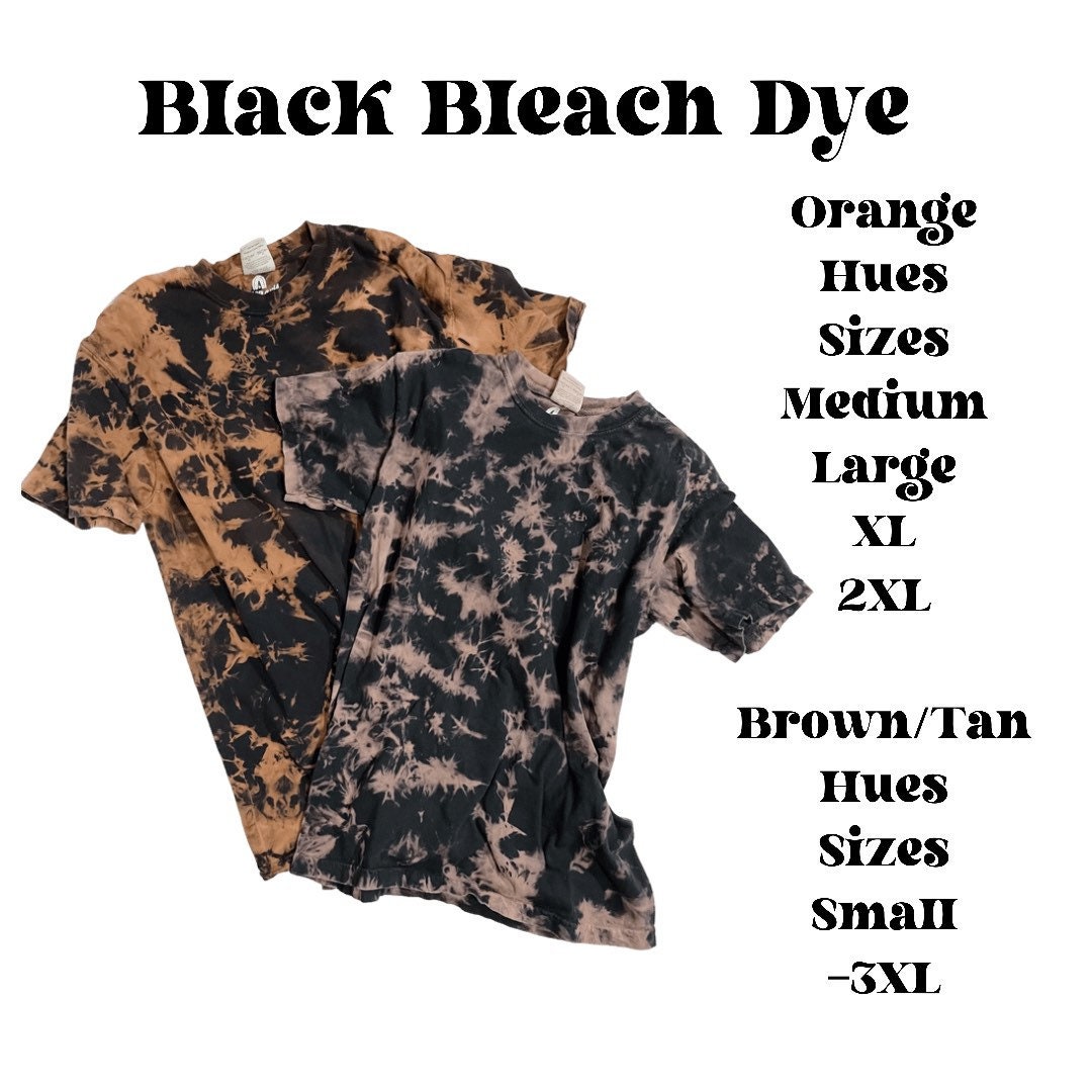 Black Bleach Dye T Shirt Bleach Dye Shirt Bleached Shirt Etsy