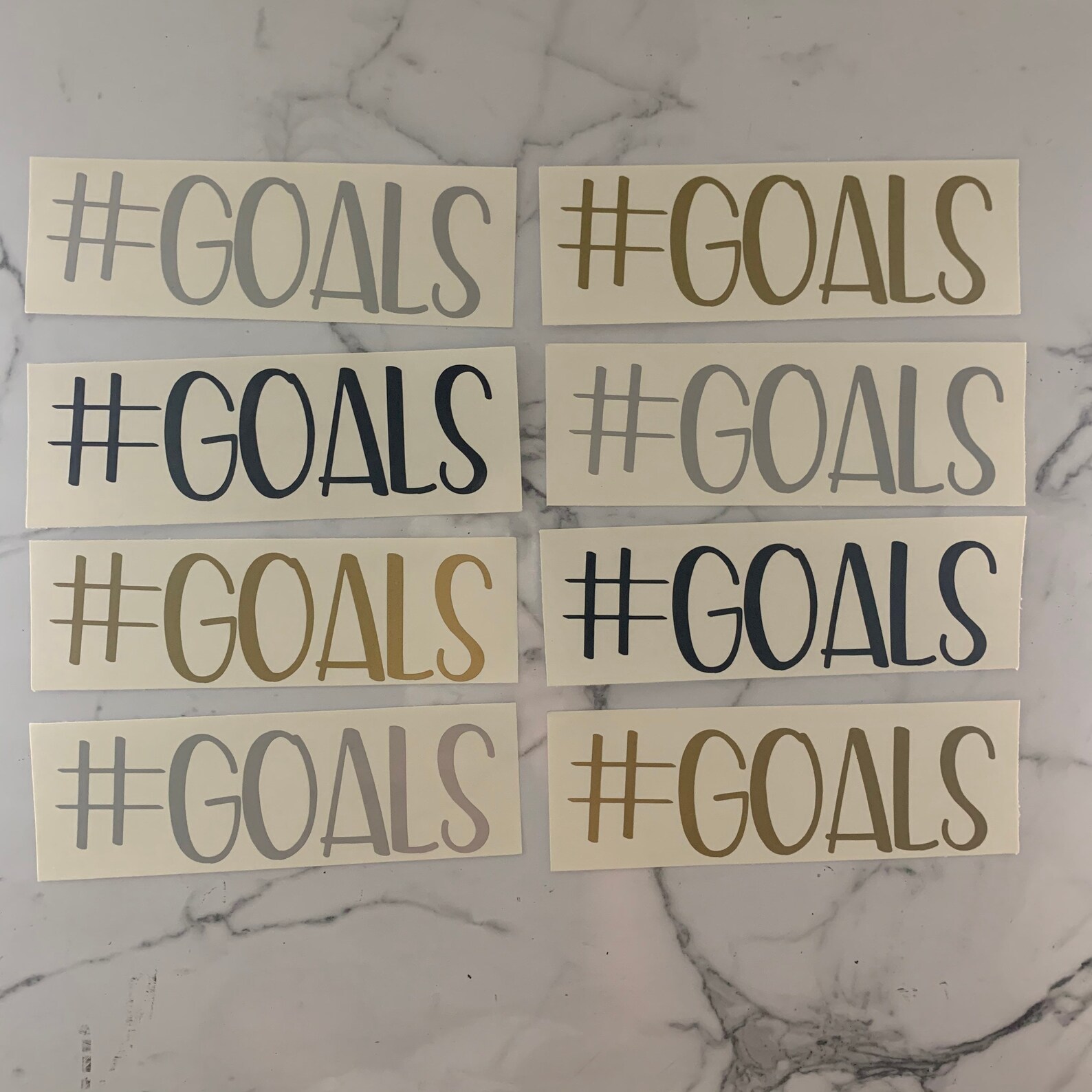 GOALS Decal Sticker GOALS Hashtag Decal GOALS Sticker | Etsy
