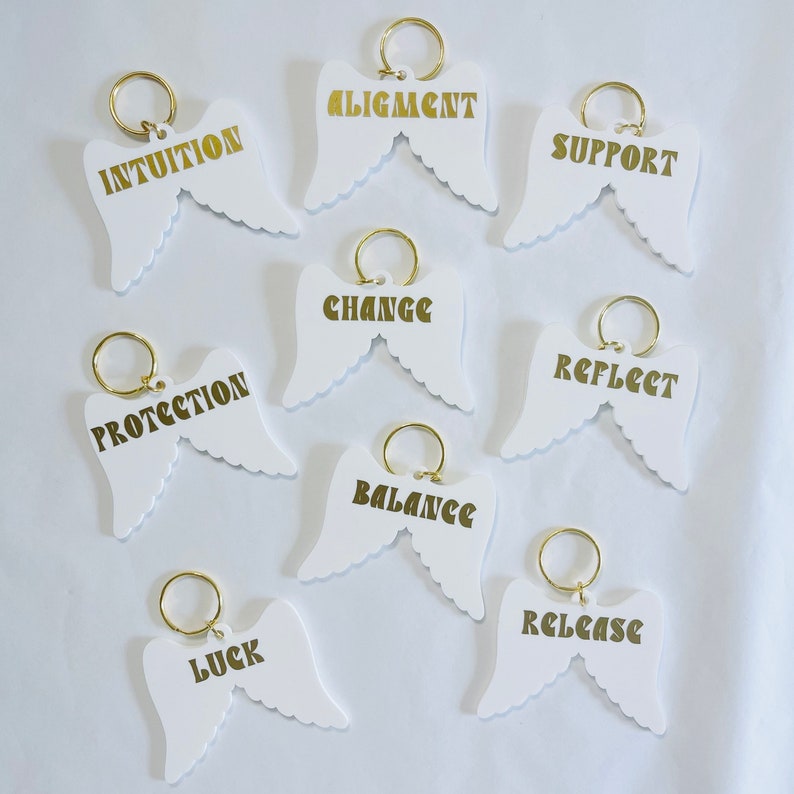 Angel Number Keychain -111-222-333-444-555-666-777-888-999-intuition ...